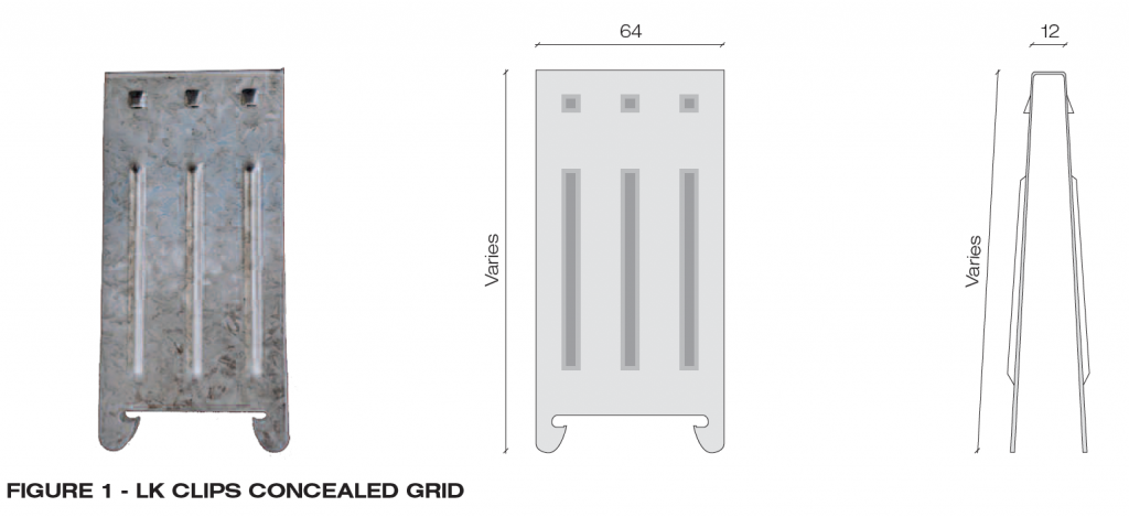 Locking Key | Concealed Grid Clips
